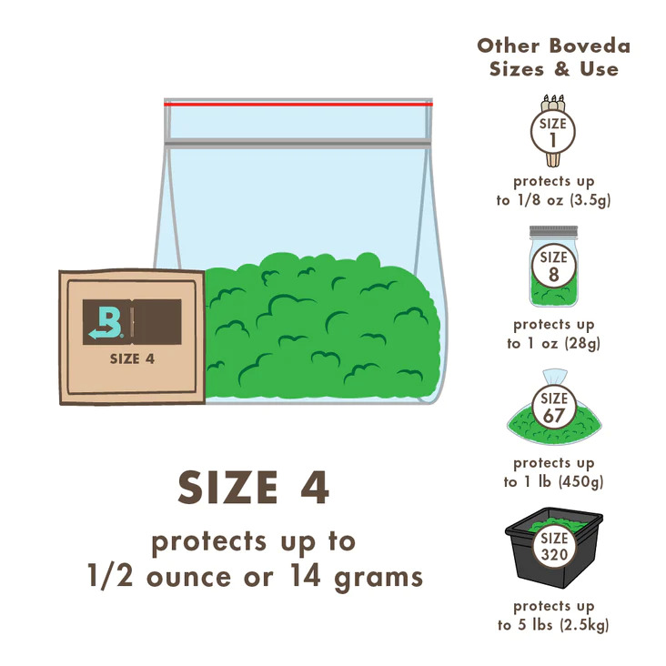 BOVEDA 2-WAY HUMIDIPAK - 4G | 10 Pack